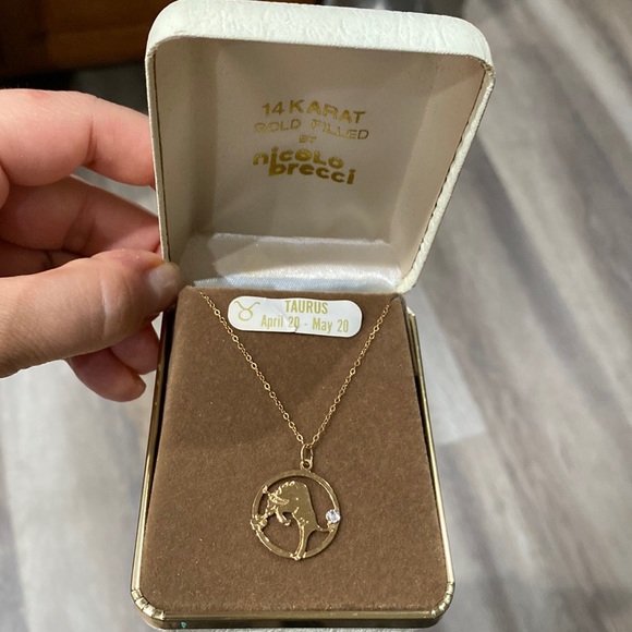 nicolo brecci | Jewelry | 4k Gold Filled Taurus Necklace On Chain W ...